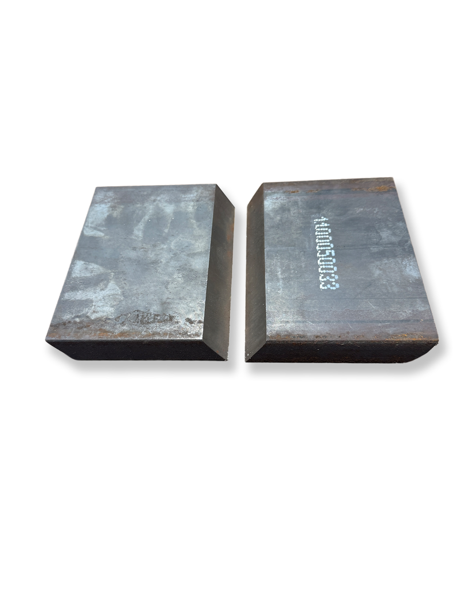1" Carbon Steel Plate Coupon Set, Beveled Both Ends – WeldTube