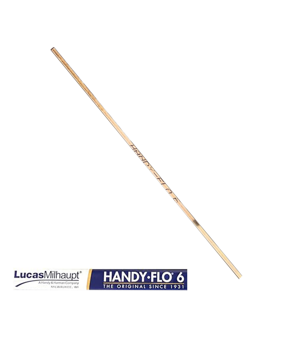 HANDY FLO 6 Alloy for Copper-Copper Brazing, 6% Silver, 1 SINGLE ROD ...