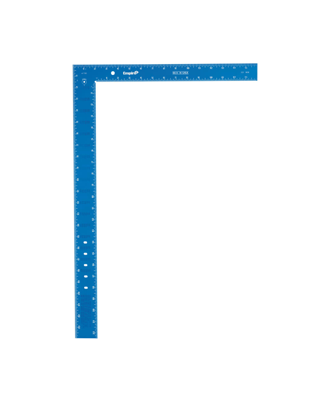 EMPIRE LEVEL Framing Squares, 16 in x 24 in, 1/8 in @ 1 in, Aluminum P ...