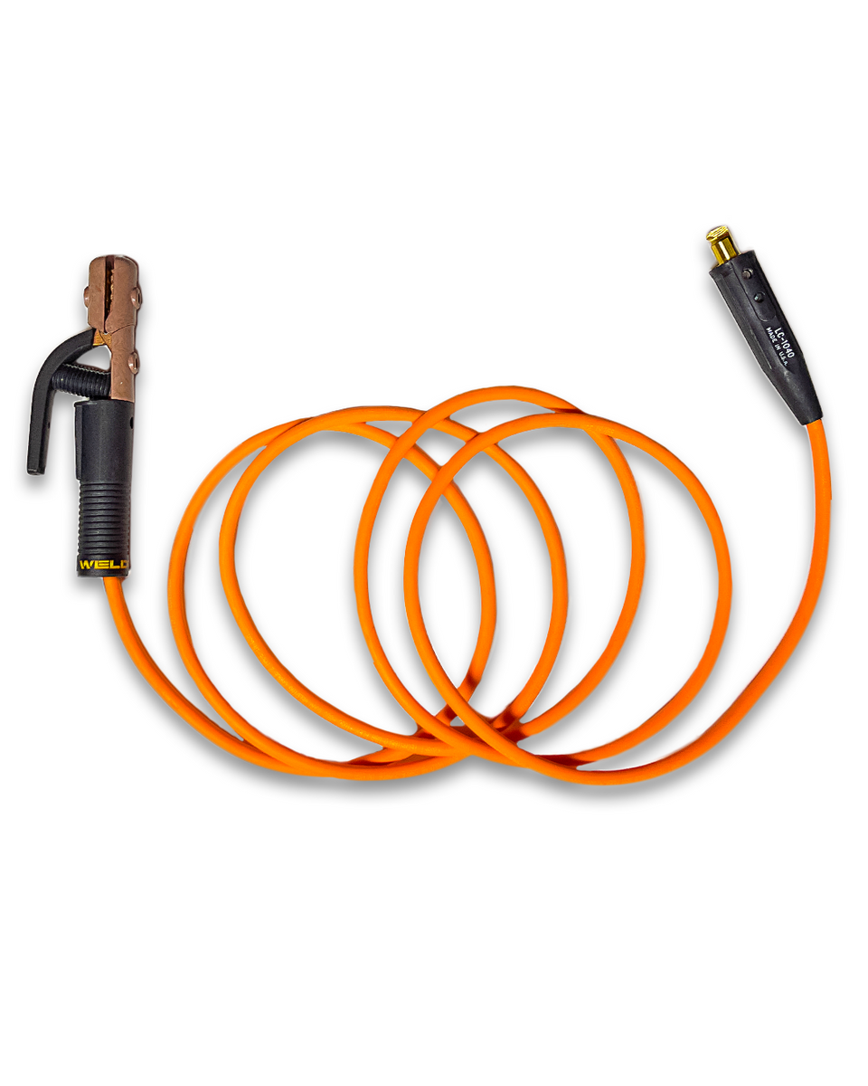 Stick Welding Whip, #2 Flex Cable, 12 ft, 200A Electrode Holder, UPGRA ...